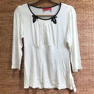 Elle | Tops | Elle Top White Animal Print S | Poshmark